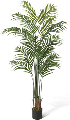 Birch Lane Roni Artificial Palm Tree, Faux Dypsis Lutescens Plant in ...