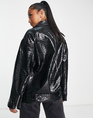 ASOS Women's Leather & Faux Leather Jackets | ShopStyle