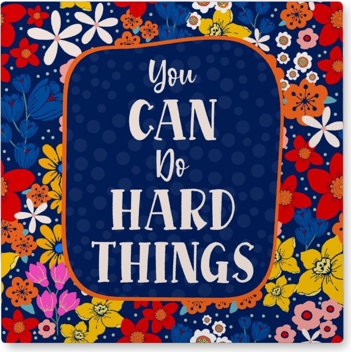 Shutterfly Metal Photo Tiles: You Can Do Hard Things - Multi, 8x8 ...
