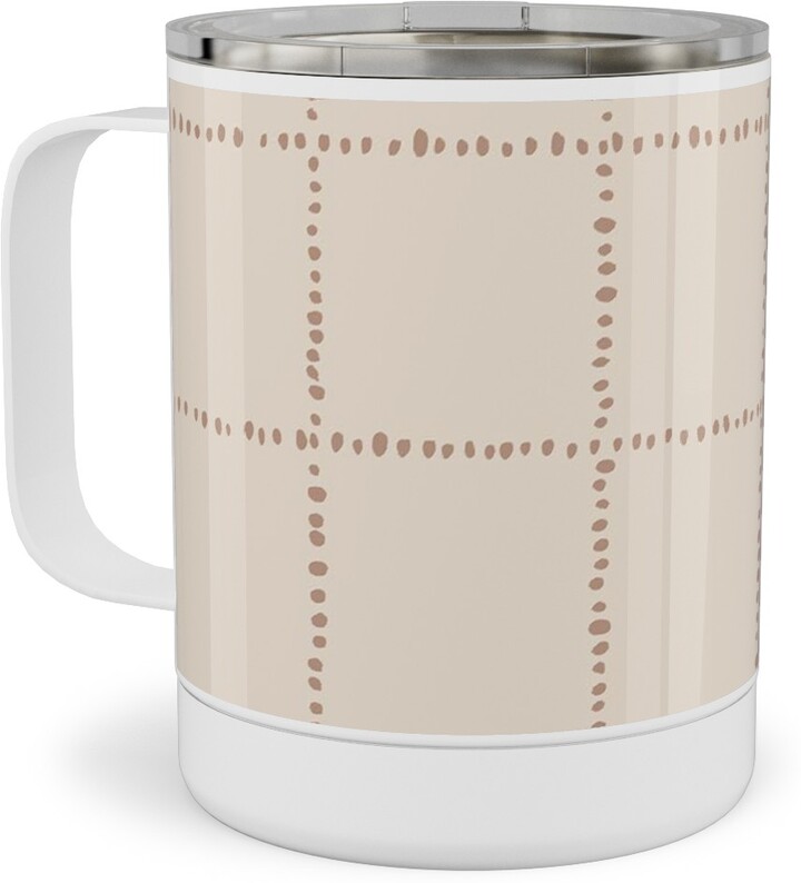 Shutterfly Stainless Steel Mugs: Soul Garden Cuadricula Playa- Beige, 10oz - ShopStyle Drinkware ...