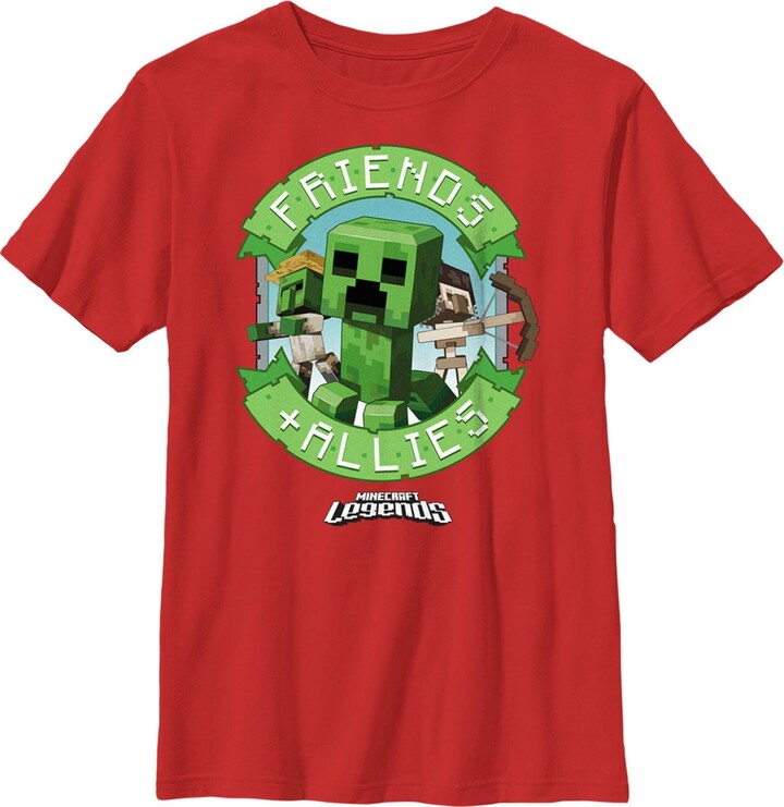 Microsoft Boy's Minecraft Legends Friends and Allies Banner Child T ...
