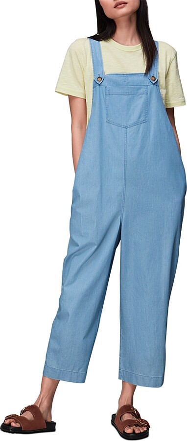 Whistles Rita Chambray Overalls - ShopStyle Jumpsuits & Rompers