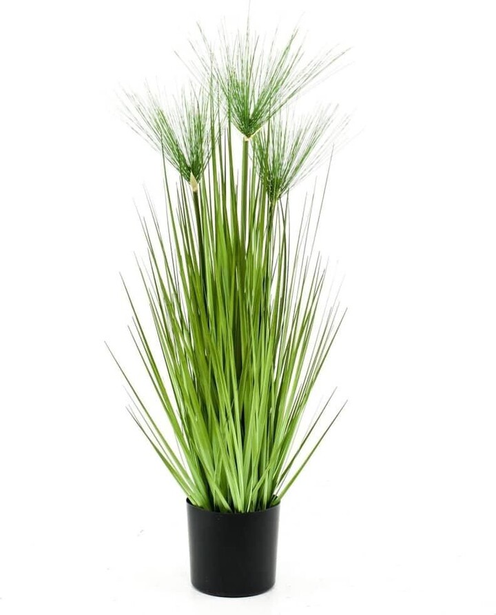 Berkfield Home Emerald Artificial Cyperus Haspan 75 cm in Pot ...