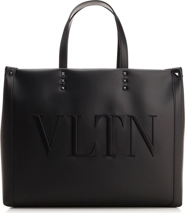 Valentino VLTN Logo Embroidered Tote Bag - ShopStyle