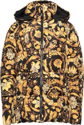 Versace La Greca print puffer jacket - ShopStyle