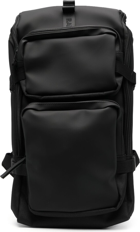 Rains Trail Cargo faux-leather backpack - ShopStyle