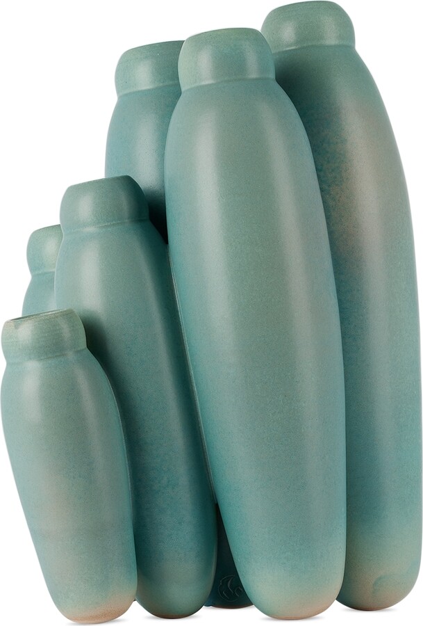 Daniel Cavey Blue Cluster Vases - ShopStyle