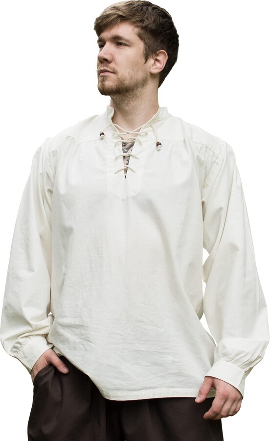 Battle-Merchant Ludwig - Men’s Medieval Shirt - Viking LARP Costume ...