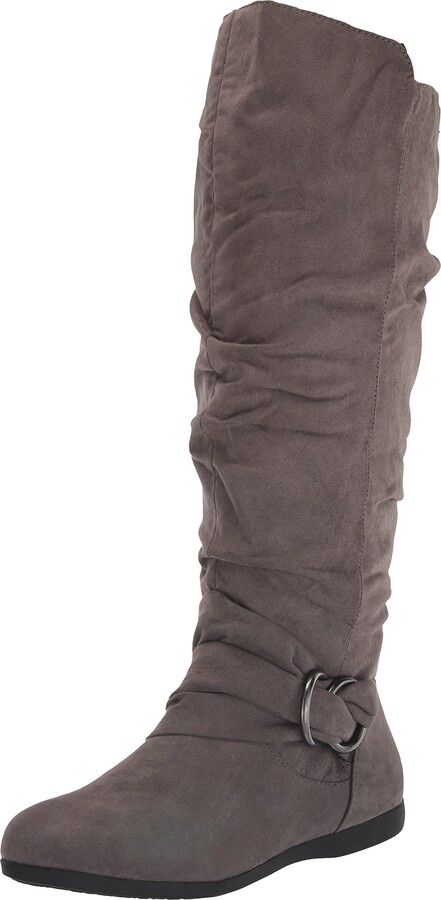 Avenue PLUS SIZE SASHA TALL BOOT IN GREY - ShopStyle
