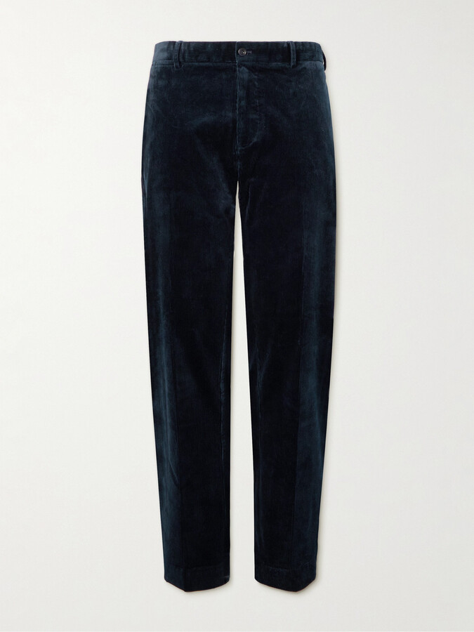Polo Ralph Lauren Straight-Leg Cotton-Blend Corduroy Suit Trousers - ShopStyle Dress Pants
