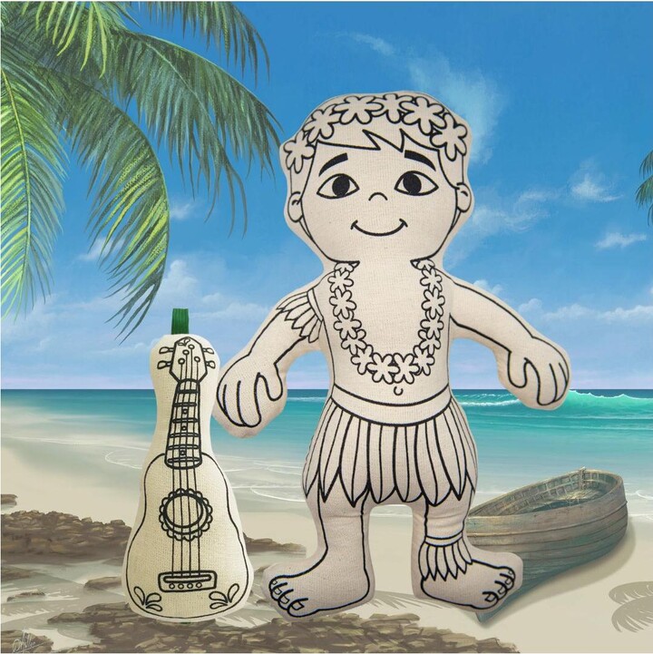 Kiboo Kids Hula Boy with Mini Ukulele for Coloring and Play - ShopStyle ...