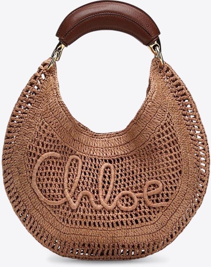 Chloé Summer Banana Woven-Raffia Hobo Bag - ShopStyle