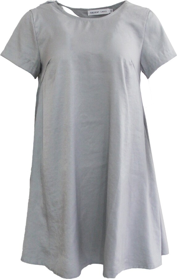 SALIENT LABEL - Pascale Cowl Back Short Dress In Light Sage Green ...