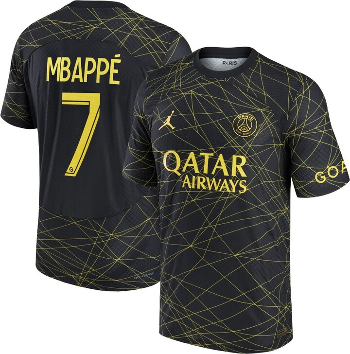 Jordan Men's Kylian Mbappe Black Paris Saint-Germain 2022/23 Fourth ...