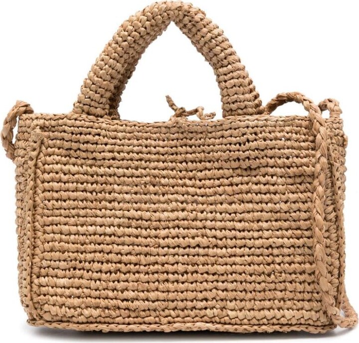 Manebi Sunset Raffia Mini Bag - ShopStyle