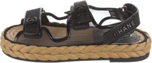 Chanel 2022 Interlocking CC Logo Espadrilles - ShopStyle