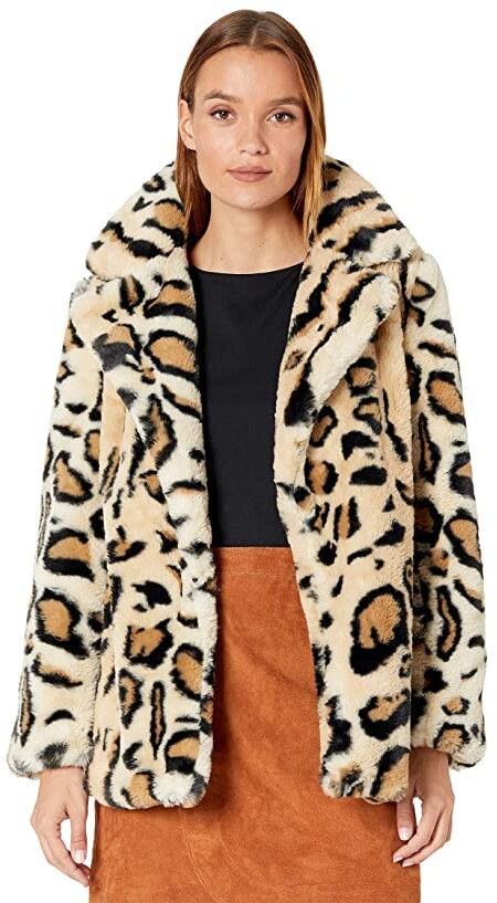 Blank NYC Faux Fur Leopard Print Jacket - ShopStyle Coats