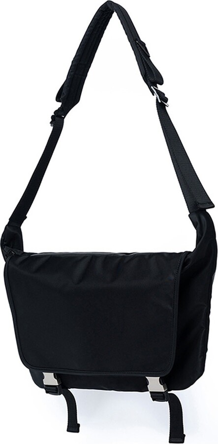 Hah Archive Two-Buckle Biker Messenger Bag - Black - ShopStyle