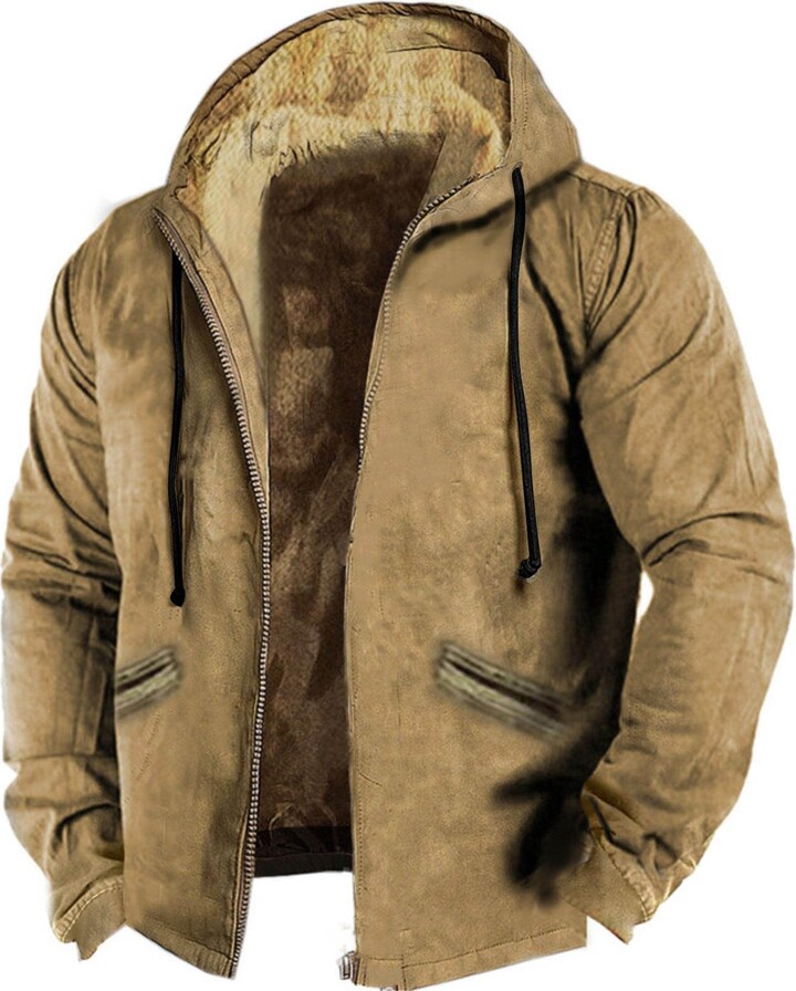 Generic Baseball Bomber Jacket Men'S Winter Fleece Inner Jacket Coats ...