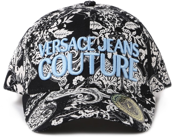 Versace Jeans Couture Baseball Cap With Paisley Print And Embossed Logo ...
