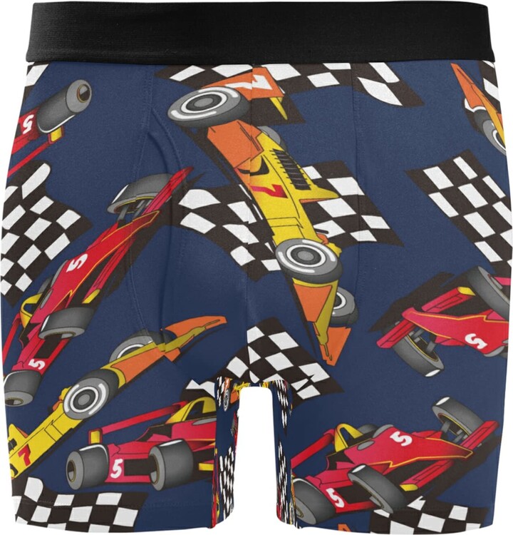 Vnurnrn Cool Racing Car Art Mens Long Underwear Briefs Comfort Men Pack ...