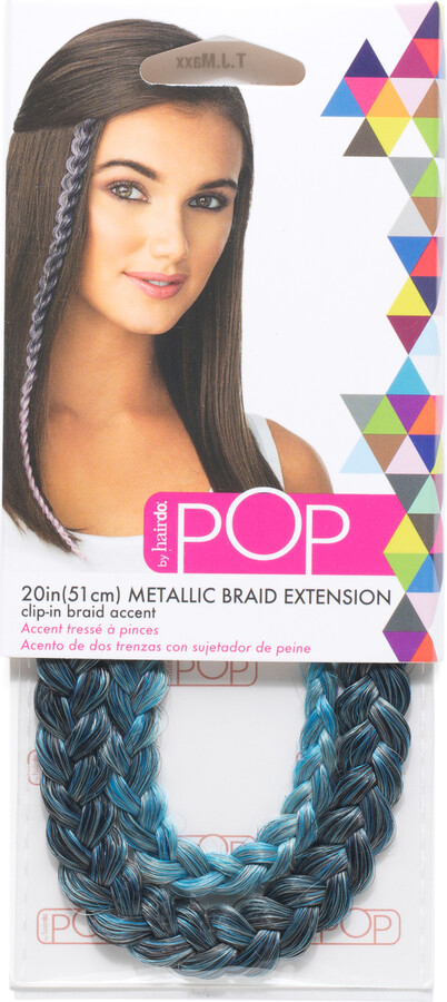 POP Clip-in Metallic Braid Extension - ShopStyle Hair Accessories