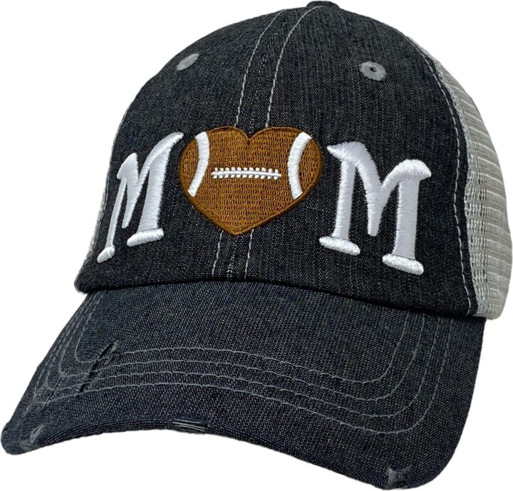 Cocomo Soul Womens Football Mom Hat | Football Mom Cap 514 Dark Grey ...