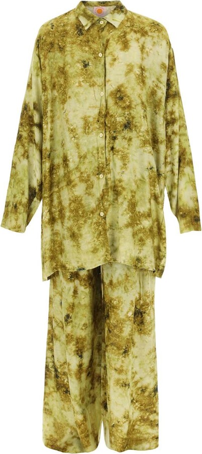 SUNCHASERS Sun chasers cotton shirt and pants set - ShopStyle
