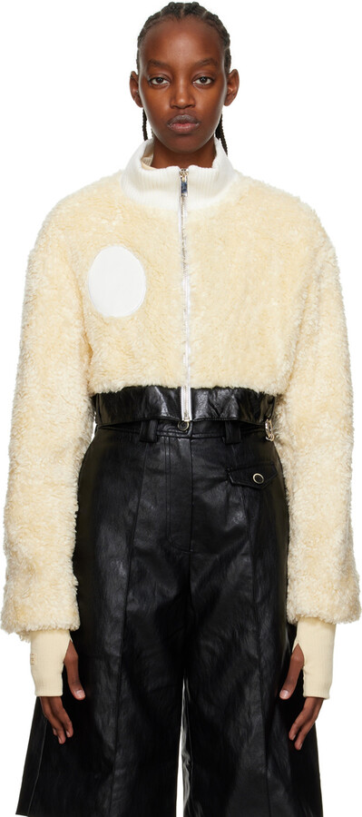 Kijun Off-White Crop Jacket - ShopStyle