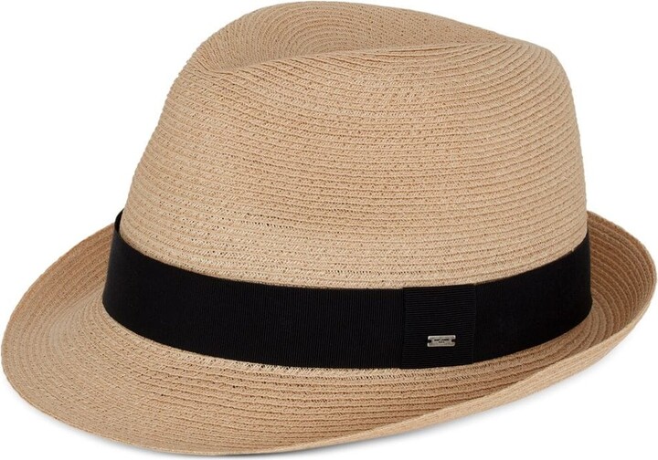 Saint Laurent Straw Trilby Hat - ShopStyle