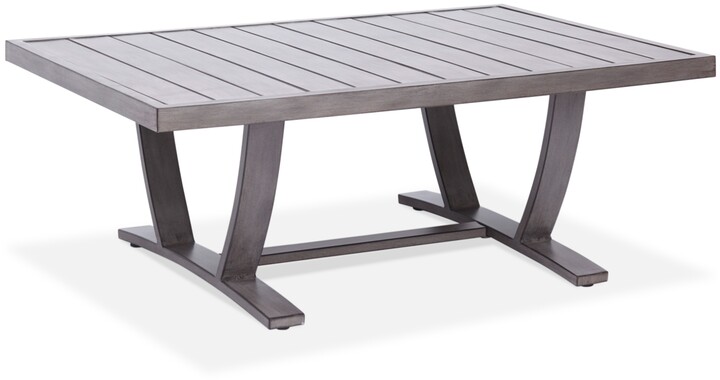 Agio Closeout! Tara Aluminum Outdoor Rectangle Coffee Table, Created ...