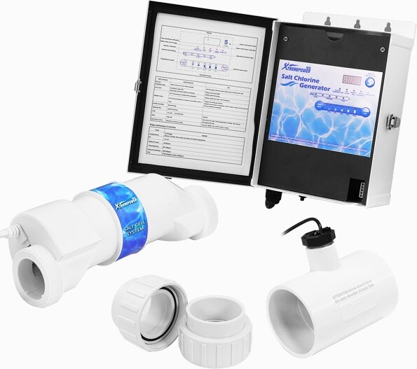 XtremepowerUS Pool Chlorine Generator System 40k Gallon Capacity Pool ...