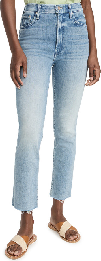 Mother High Waisted Rider Ankle Fray Jeans - ShopStyle