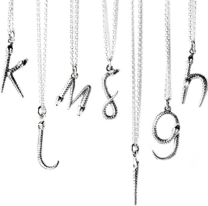 Theo Fennell Women's Alias Letter Silver Mamba Pendant Necklace - ShopStyle