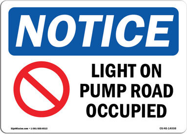 SignMission Light on Pump Room Occupied Sign - ShopStyle Home Office