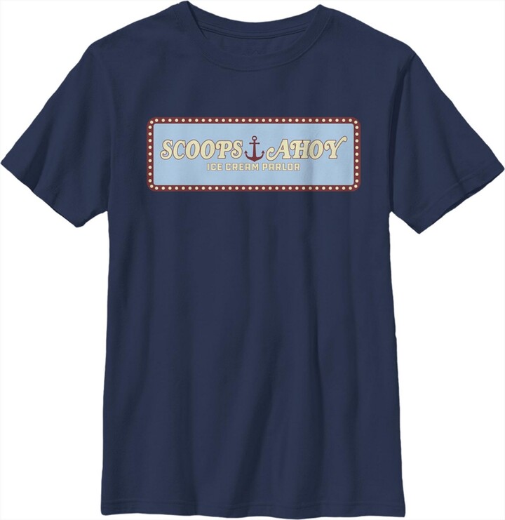 Netflix Boy's Stranger Things Scoops Ahoy Logo Child T-Shirt - ShopStyle