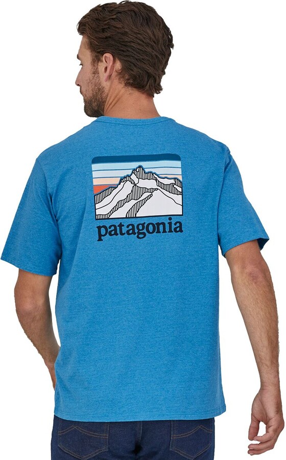 Patagonia Line Logo Ridge Pocket Responsibili-T-Shirt - Men's ...