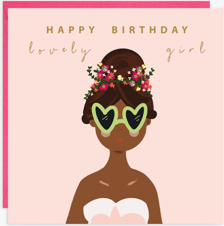 Lottie Simpson Lovely Girl Birthday Card - ShopStyle