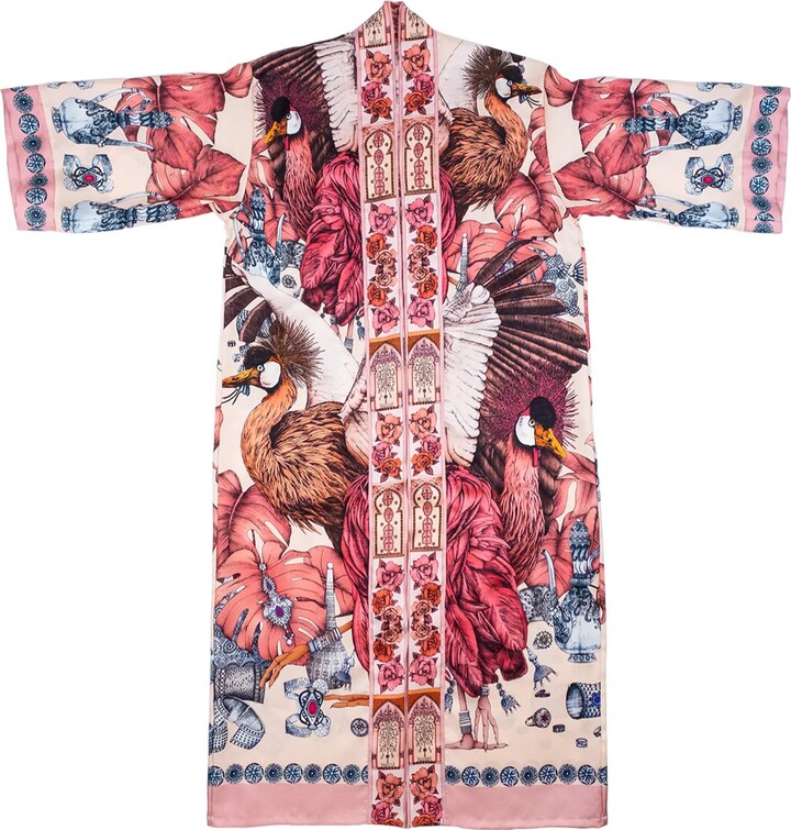 Ilona Tambor Women's Silk Kimono Robe The Grand Treasure Of African ...