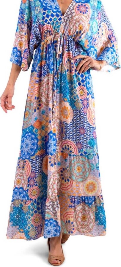 GIGI MODA Agio Maxi Dress In Blue - ShopStyle