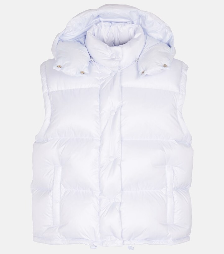 Miu Miu Hooded down vest - ShopStyle