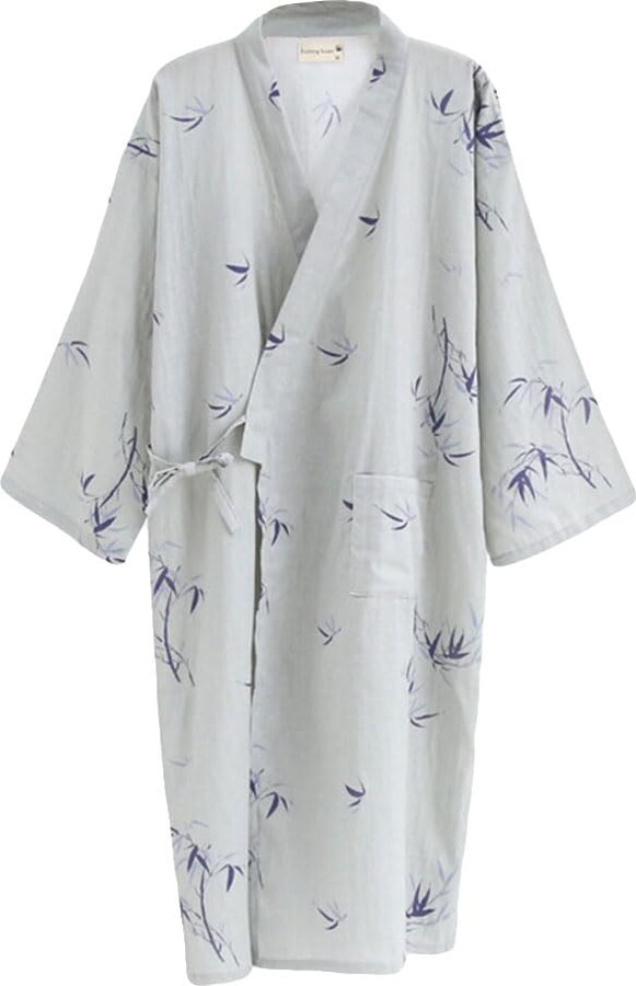 G-LIKE Japanese Kimono Nightdress Bathrobe - Traditional Haori Yukata ...