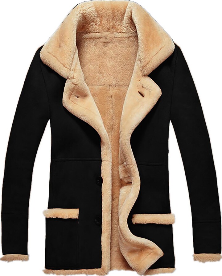 VESNIBA Men Wool Coat Long Purple Coat Suit British Coat Extra Long ...