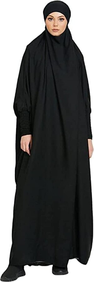 Bojon Women's Muslim One Piece Prayer Dress for Women Abaya Dress ...