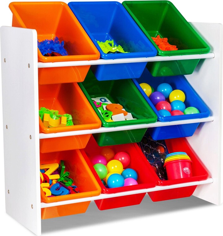 LIVIVO Children Plastic Bookshelf with 9 Containers - ShopStyle ...