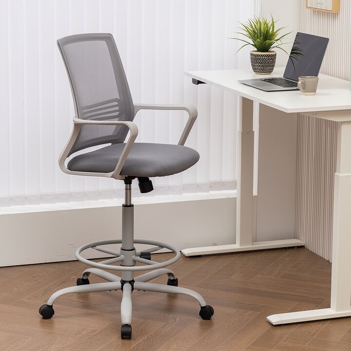 SMUG Mesh Office Chair Swivel Desk Task Chair Ergonomic Computer Chairs ...