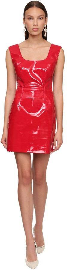 ROWEN ROSE Vinyl Mini Dress - ShopStyle