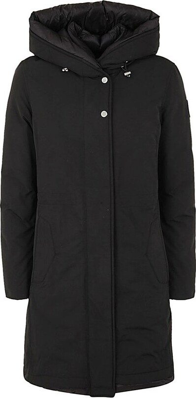 Woolrich Weoka Logo-Patch Down-Padded Parka - ShopStyle Coats