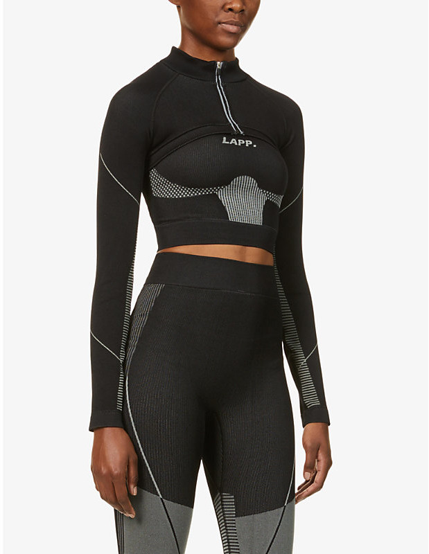 Lapp The Brand Cropped stretch-woven jacket - ShopStyle