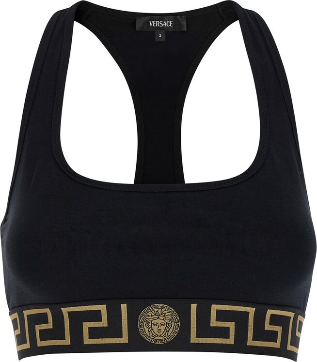 Versace Greca Border Scoop Neck Triangle Bra - ShopStyle